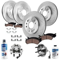 Detroit Axle - 10PC Front CV Axle Shafts, Wheel Hub & Bearings, Disc ...