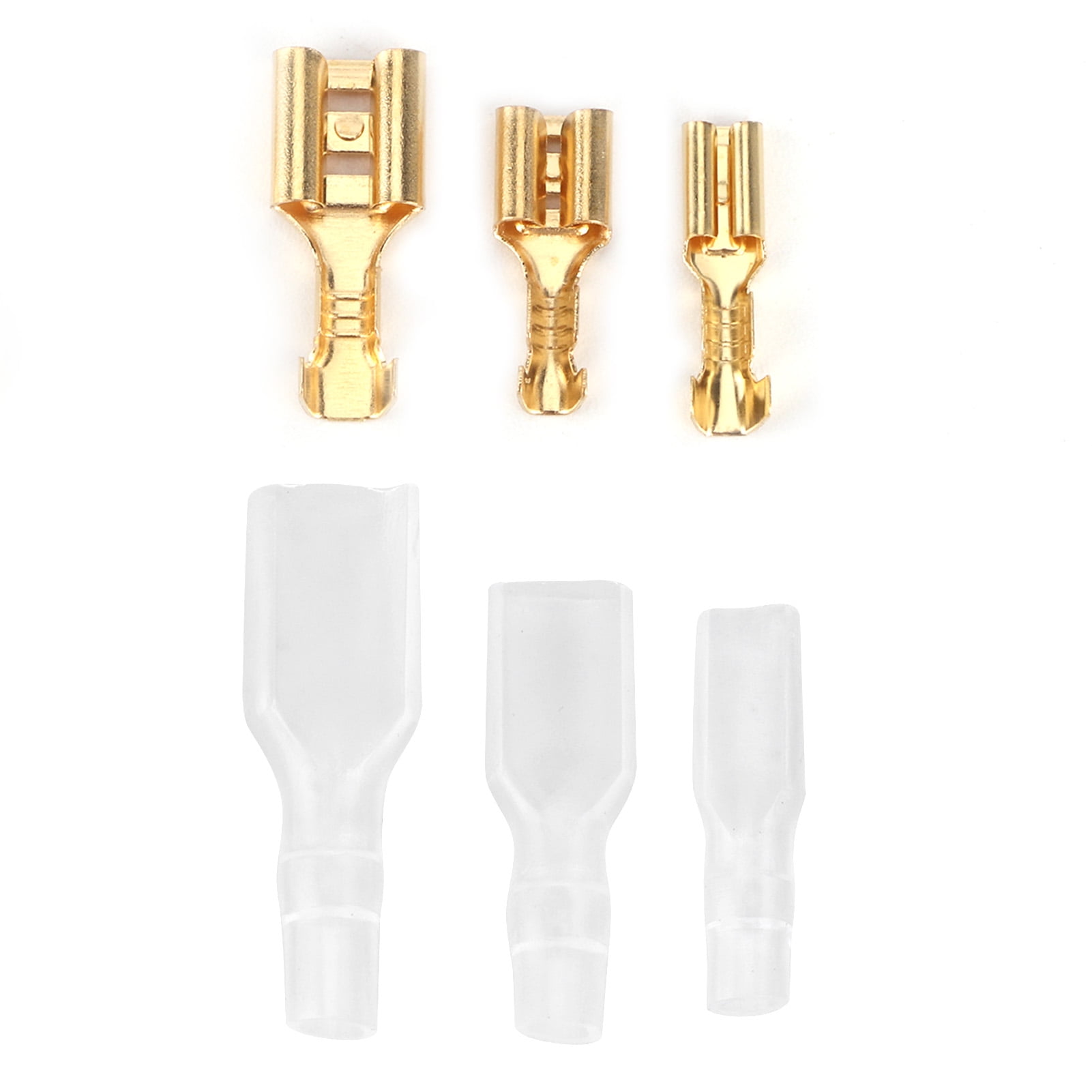 150-Piece Gold-Plated Iron Female Crimp Terminal Kit with Insulated ...