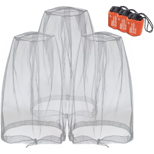 Mosquito Head Mesh Nets Gnat Face Netting for No See Ums Insects Bugs ...