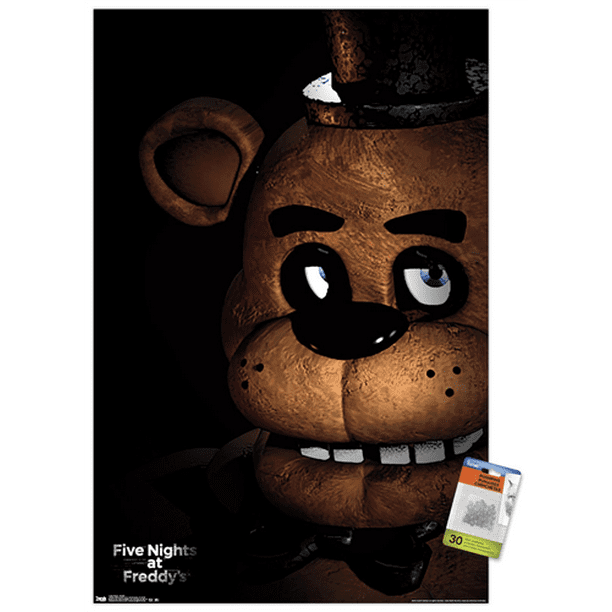 Five Nights at Freddy's - Freddy Wall Poster with Push Pins, 22.375" x ...