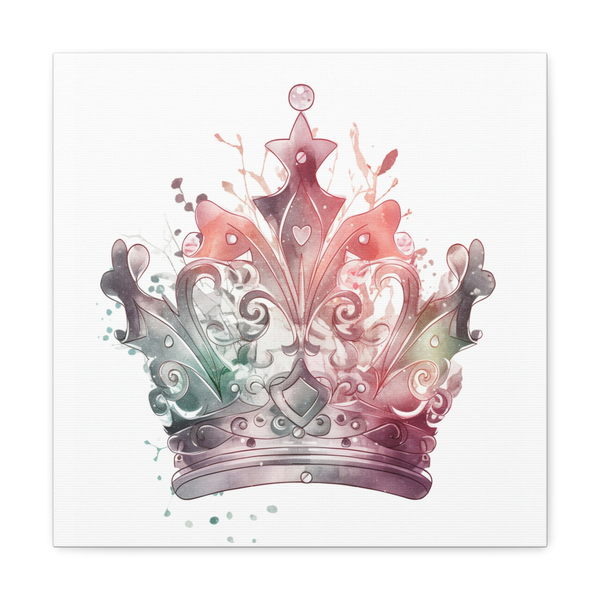Bedtime Stories - Nursery Collection - Watercolor Princess Crown ...