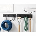 Heavy Duty Garage Tool Hook and Rail Kit - Wall Mounted Storage, Steel ...