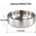47oz/8.3" Stainless Steel Salad Bowl 2pc Set - Double-Walled, Anti ...