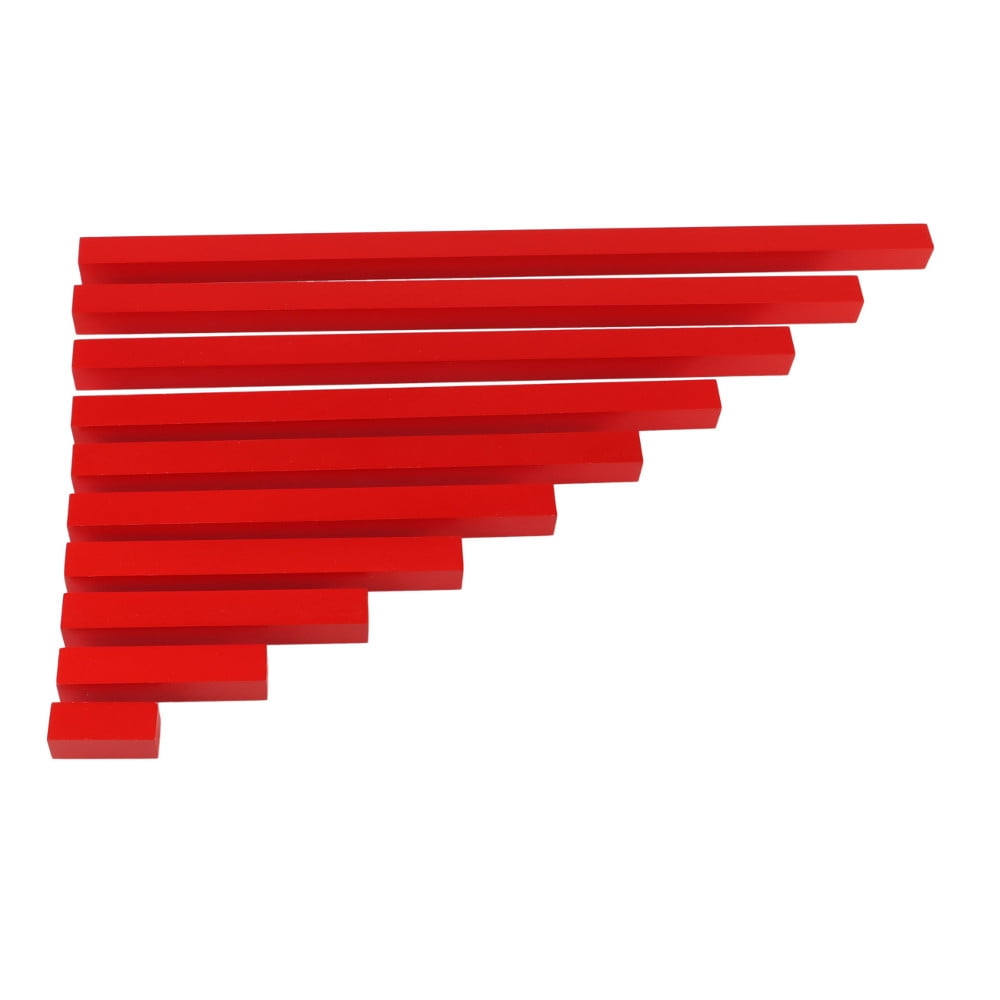 Click here for Ifit Montessori Long Red Rods (5cm - 50 Cm)  Monte... prices