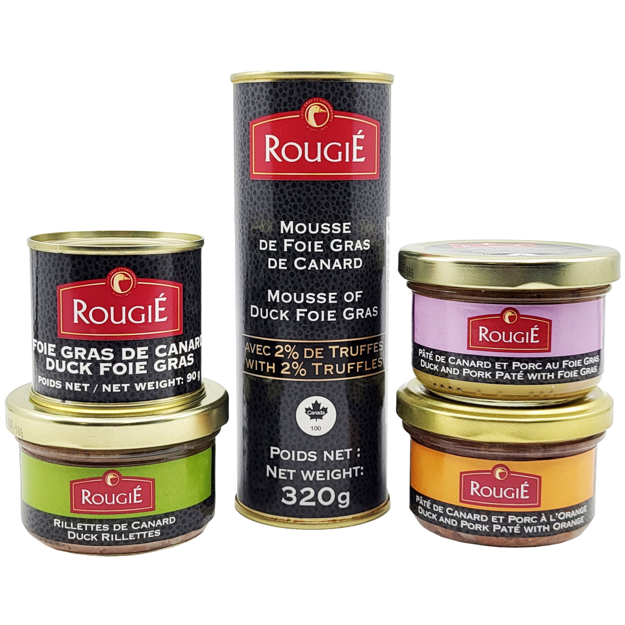Click here for Rougié Rougie Foie Gras & Spreads 5-Pack - Block O... prices