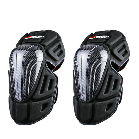 PRO-BIKER Universal Carbon Fiber Pair of Adult Knee Brace Bicycle Bike ...