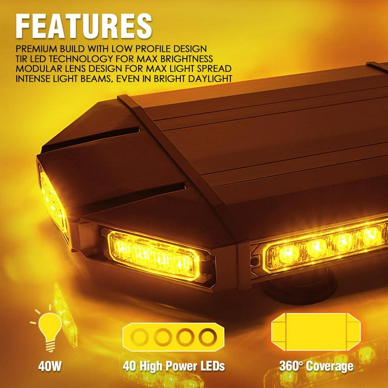 Low Profile Led Strobe Light Bar | Shelly Lighting