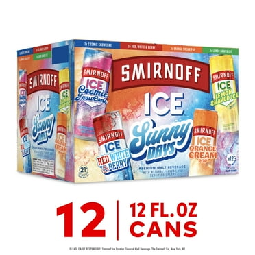 Smirnoff Ice Smash Variety Pack, 16 fl oz, 8 Pack Cans, 8% ABV ...