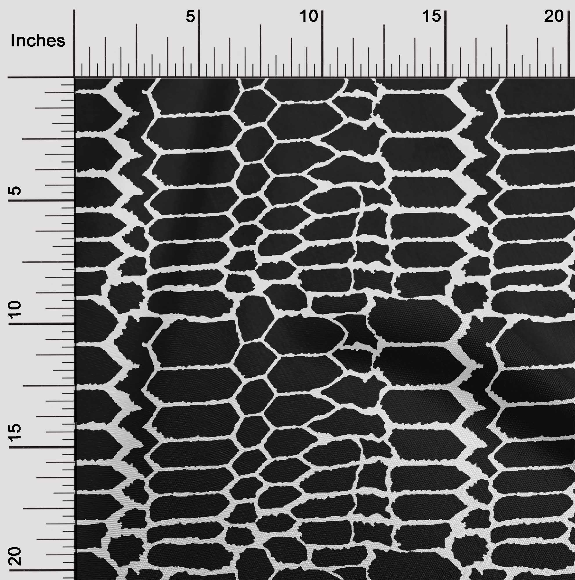 oneOone Viscose Jersey Black Fabric Snake Animal Skin Sewing Material ...
