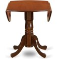 Dublin 3 Piece Dinette Set For Small Spaces Contains A Round Table With Dropleaf And 2 Dining