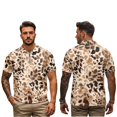 Aplkyhs Brown Cow Print Matching Couple Tennis Shirts Quarter Zip ...