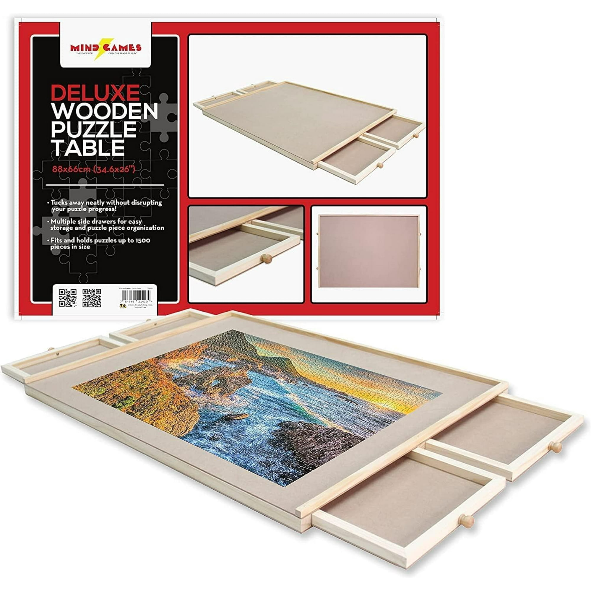 Click here for Tradeopia Deluxe Wooden Puzzle Board With 4 Drawer... prices