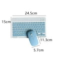 JYNOFD Ultra Slim Wireless Bluetooth Portable Keyboard & Mouse Combo ...