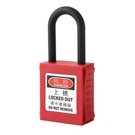 Safety Padlock Red Dense Nylon Durable High Hardness Widely Used ...