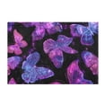 BZSMCE Purple Dream Butterfly Pattern 2-Piece Non-Slip Absorbent ...