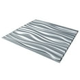 Art3d PVC Wave Board Textured 3D Wall Panels in Grey, 19.7" x 19.7" (12 ...