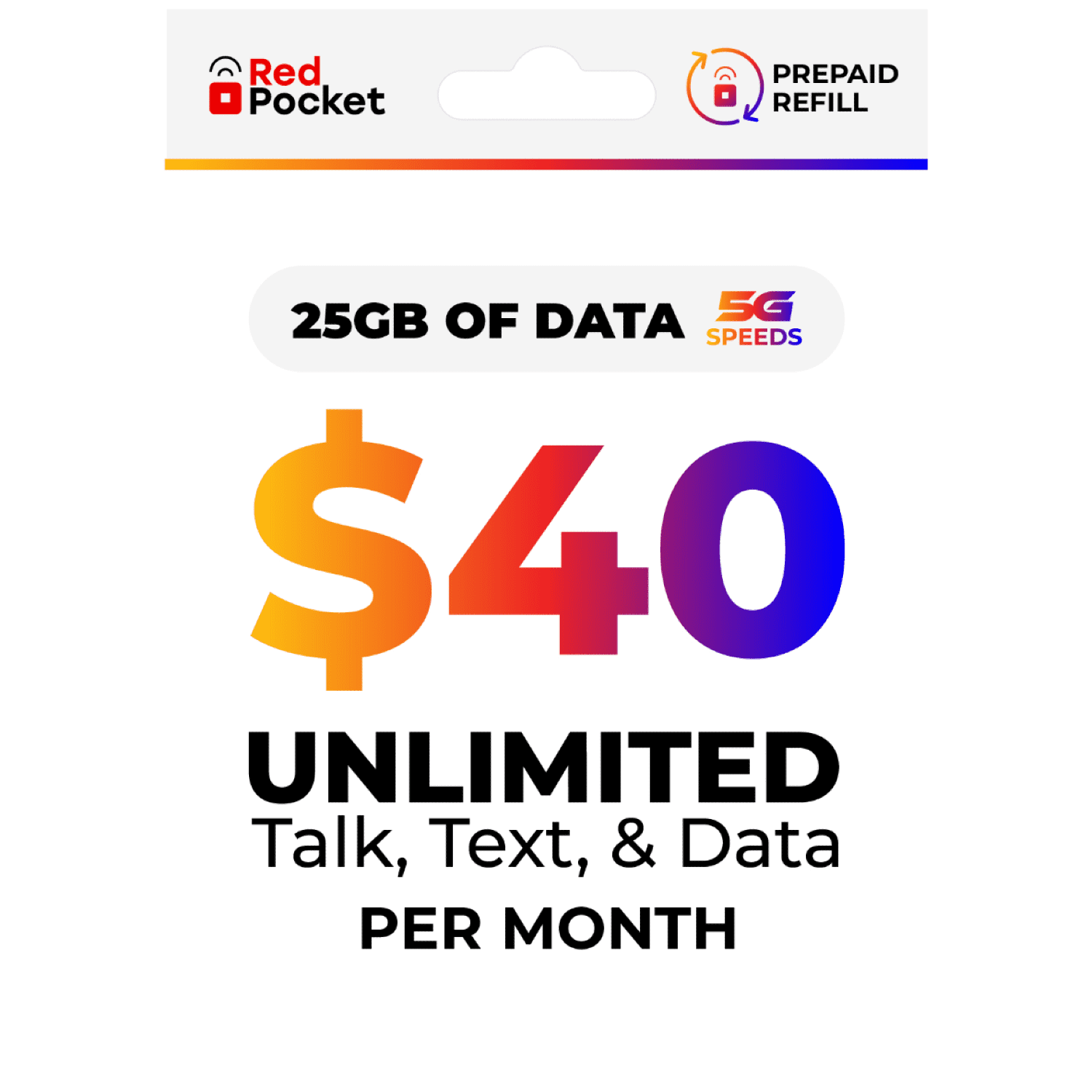 Red Pocket Mobile $40 e-PIN Top Up (Email Delivery) - Walmart.com