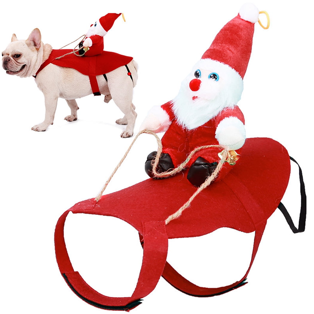 Click here for Nobrand Christmas Pet Costume Riding Snowman Funny... prices