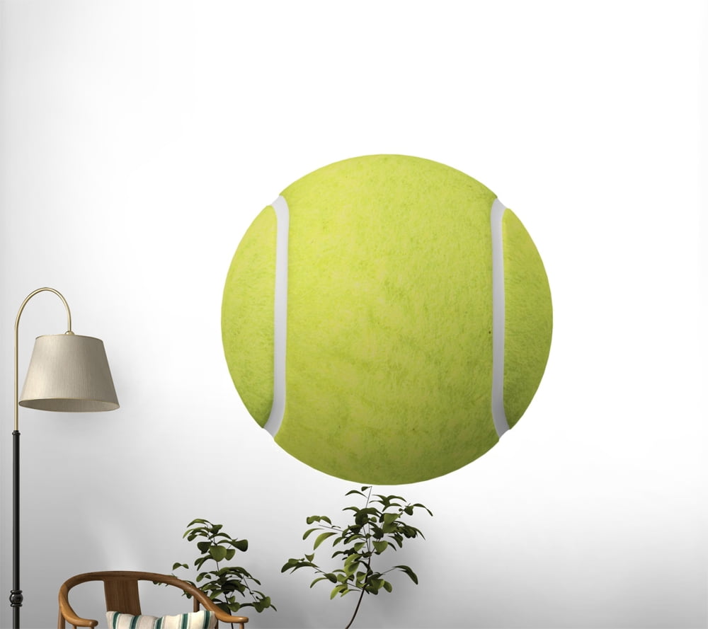 3D Tennis Ball Wall Decals WM276462 by Wallmonkeys (24 in H x 24 in W ...
