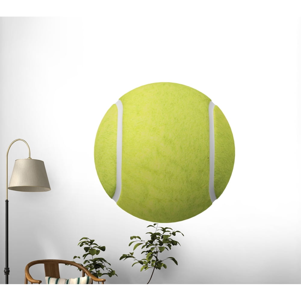 3D Tennis Ball Wall Decals WM276462 by Wallmonkeys (24 in H x 24 in W ...