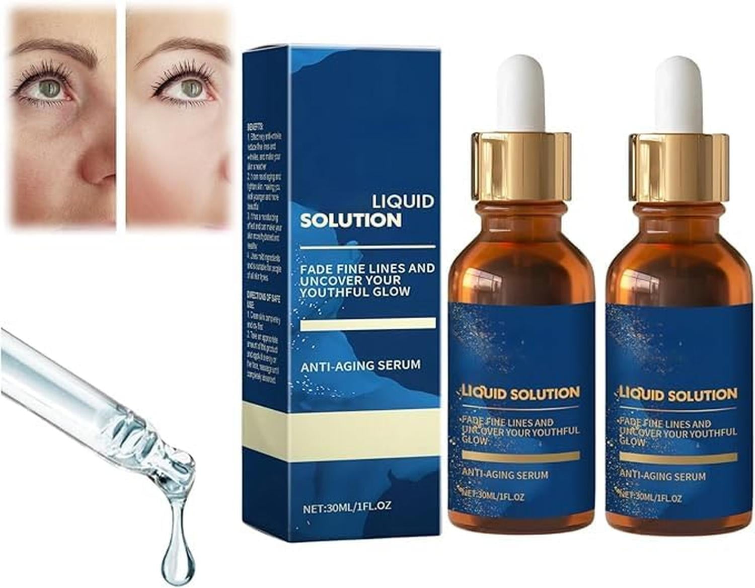 Pack of 2 Olavita S Collagen Face Serum for Wrinkle Reduction - Anti ...