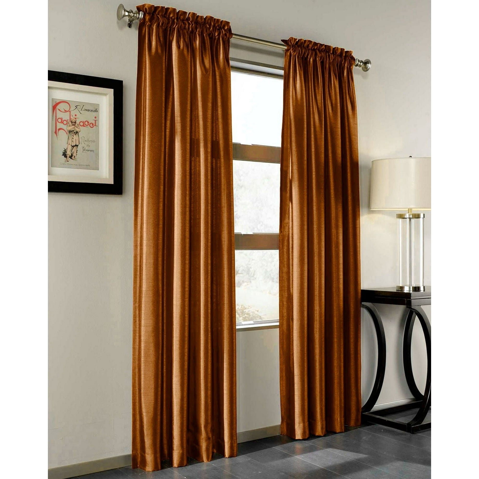 Click here for 918 Faux Silk Rod Pocket Panel 54in X 84in prices