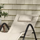 Outsunny Rocking Chair for Sunbathing, Lawn, Garden or Pool, Light ...