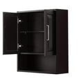 Wyndham Collection Daria Wood Wall-Mounted Storage Cabinet in Espresso ...