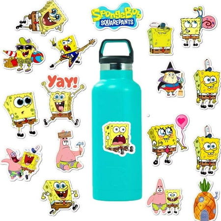 50 Pcs Cute Spongebob Squarepants Stickers for Kids, Laptop and Water ...