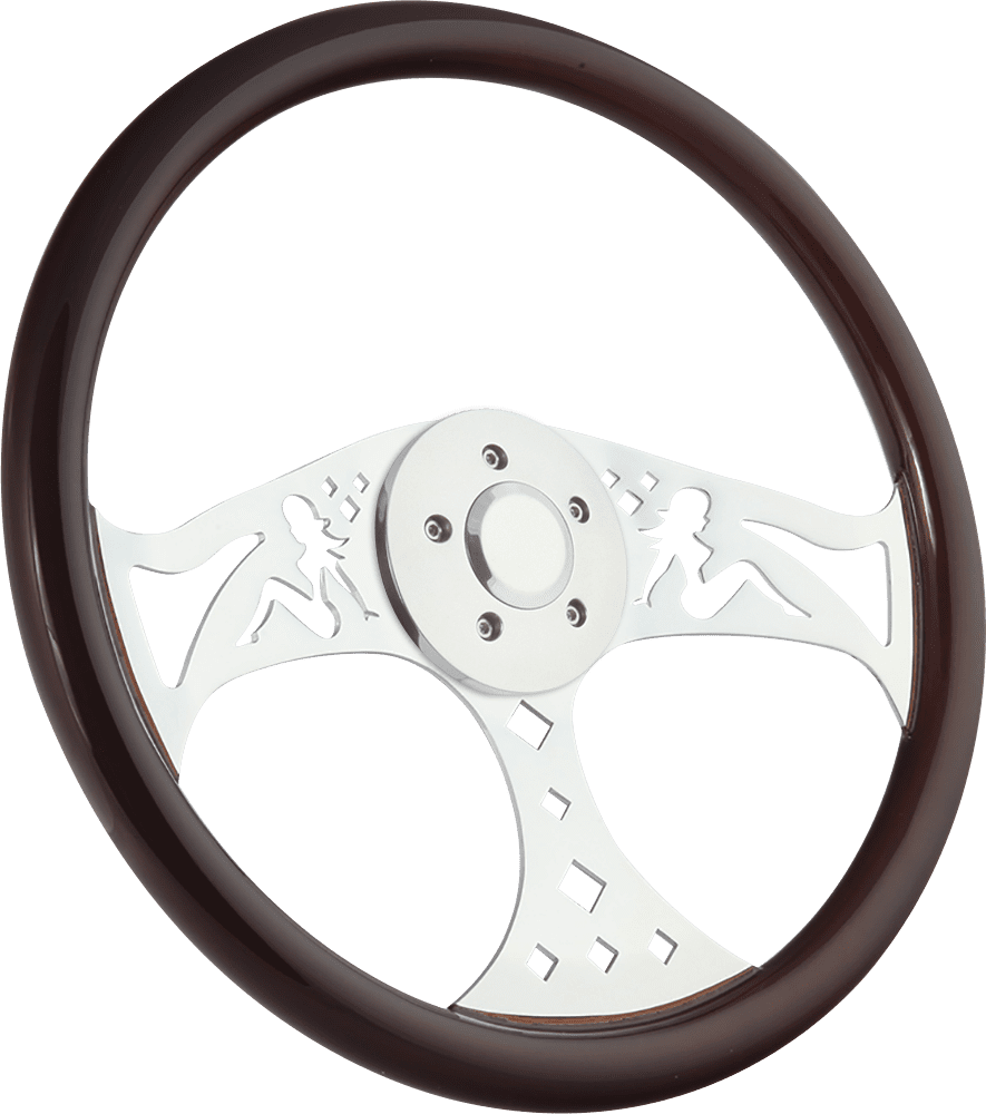 Kenworth - March 2000-2002, 2003-2013 18" Dark Wood Steering Wheel Big ...