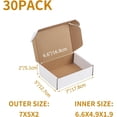 7x5x2 Inch Shipping Boxes 30 Pack White, Tab Lock Tuck Top Mailer Boxes ...