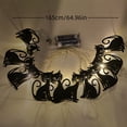 2 Pack Black Cat String Lights - 5.4ft Warm White Decorative Lights for ...