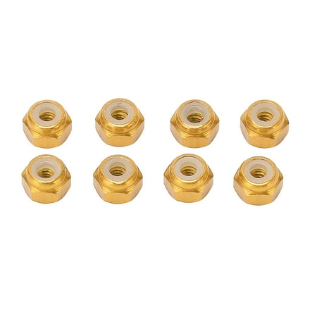 M2 Hex Locking Nut, Aluminum Alloy Lock Nut Wear Resistant Lightweight ...