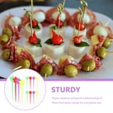 200Pcs Mini Toothpicks Sandwich Teasing Toothpicks Fruits Tasting Forks ...