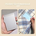 Soft Coil Binding Notebook 128 Pages Waterproof PP Cover Pocket Size ...