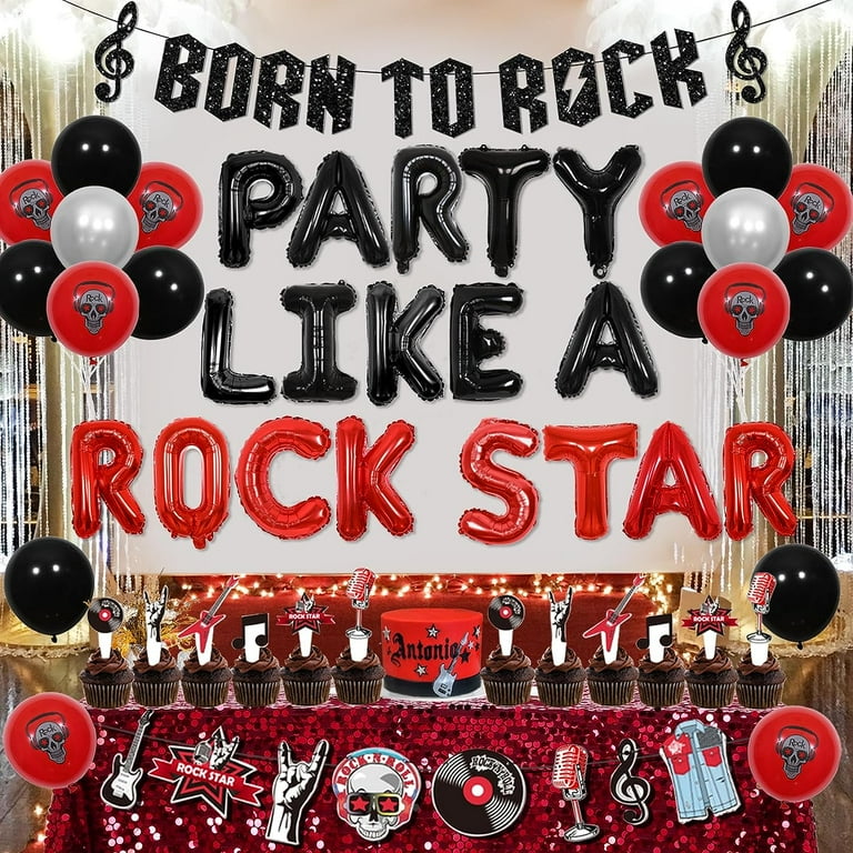 Rock And Roll Theme Party Decorations Rock N Roll Birthday Party Ideas