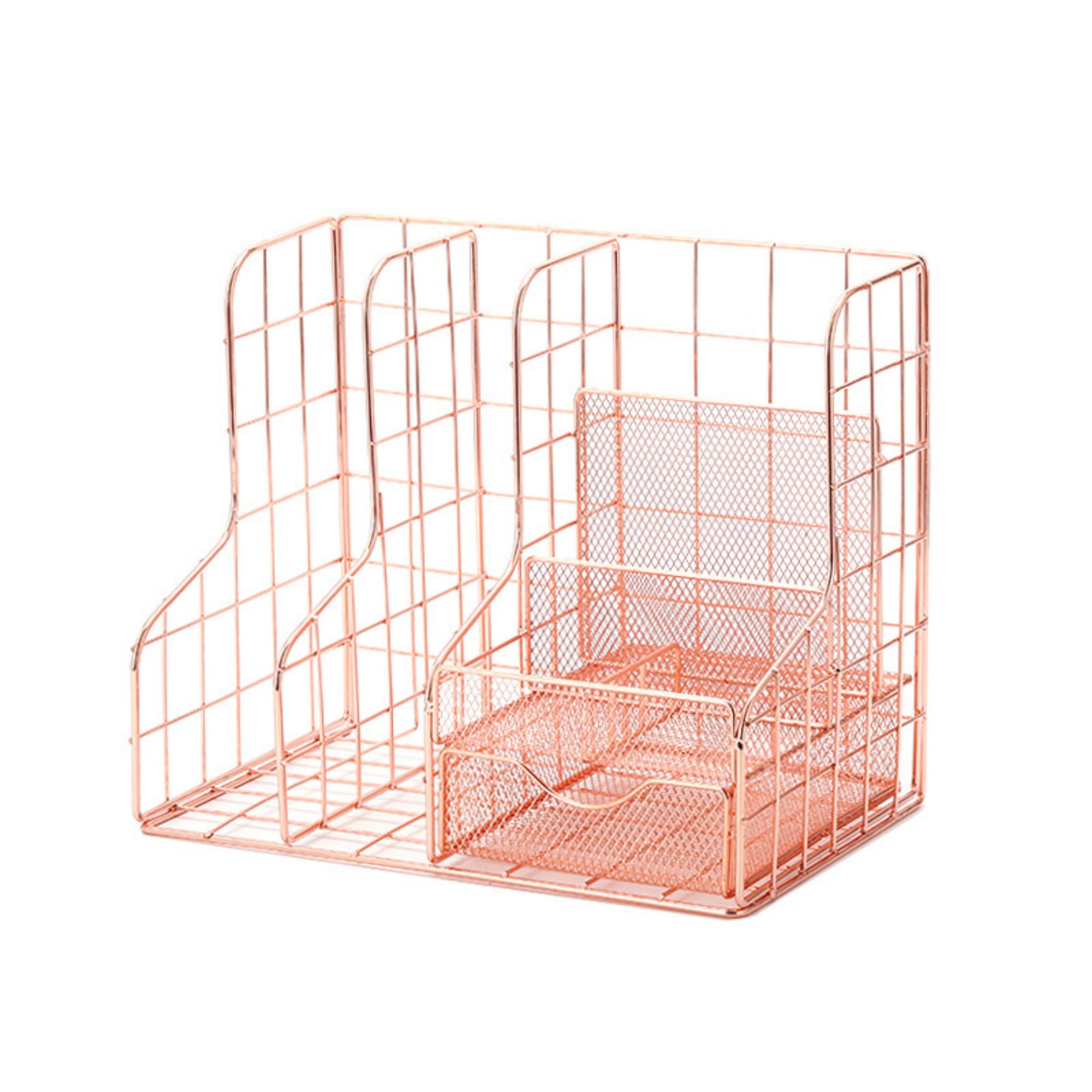 Holocky Mesh Desk File Organizer with Drawer Office Supplies 7 ...