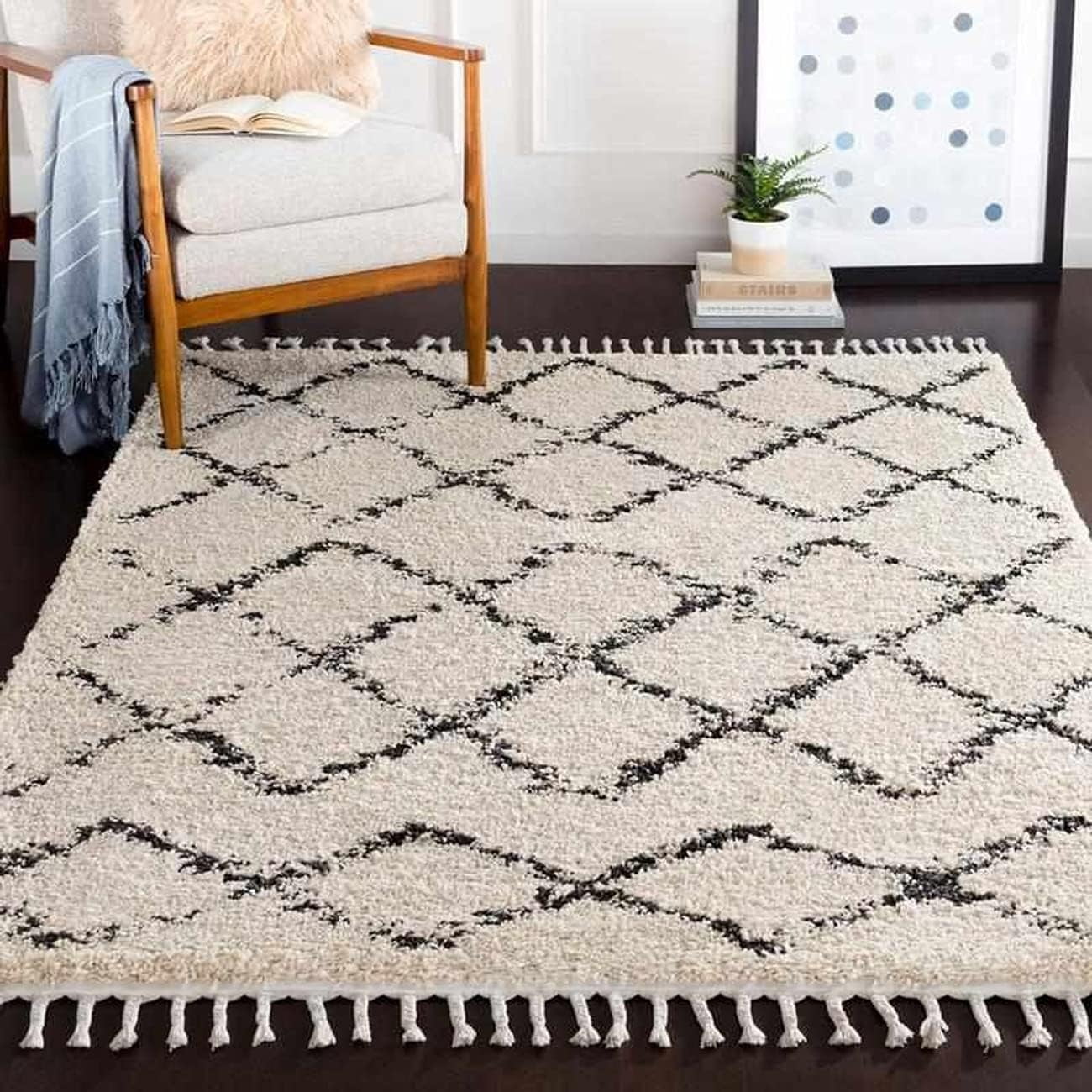 Click here for Tletseagh Area Rugs  4x6 Grace Global Charcoal/Bei... prices