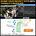 ROYAL SHADE Custom Made 8' x 1' Black Privacy Fence Screen Windscreen ...