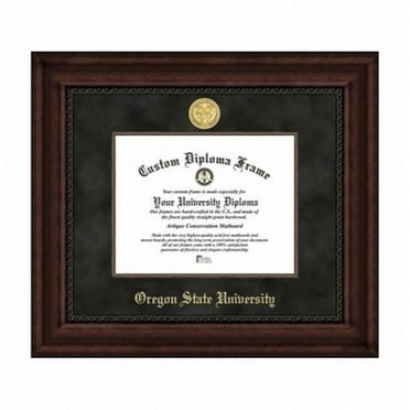 Oregon State University 7" x 9" Gold Embossed Diploma Frame with Campus ...