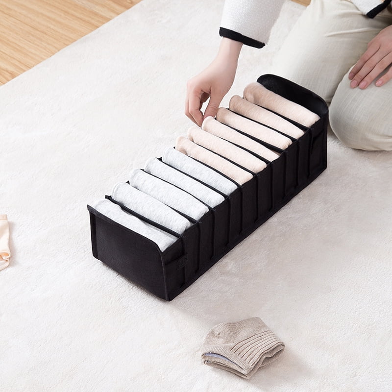 Yidarton Sock Storage Telescopic Storage Box Fabric Underwear Storage ...