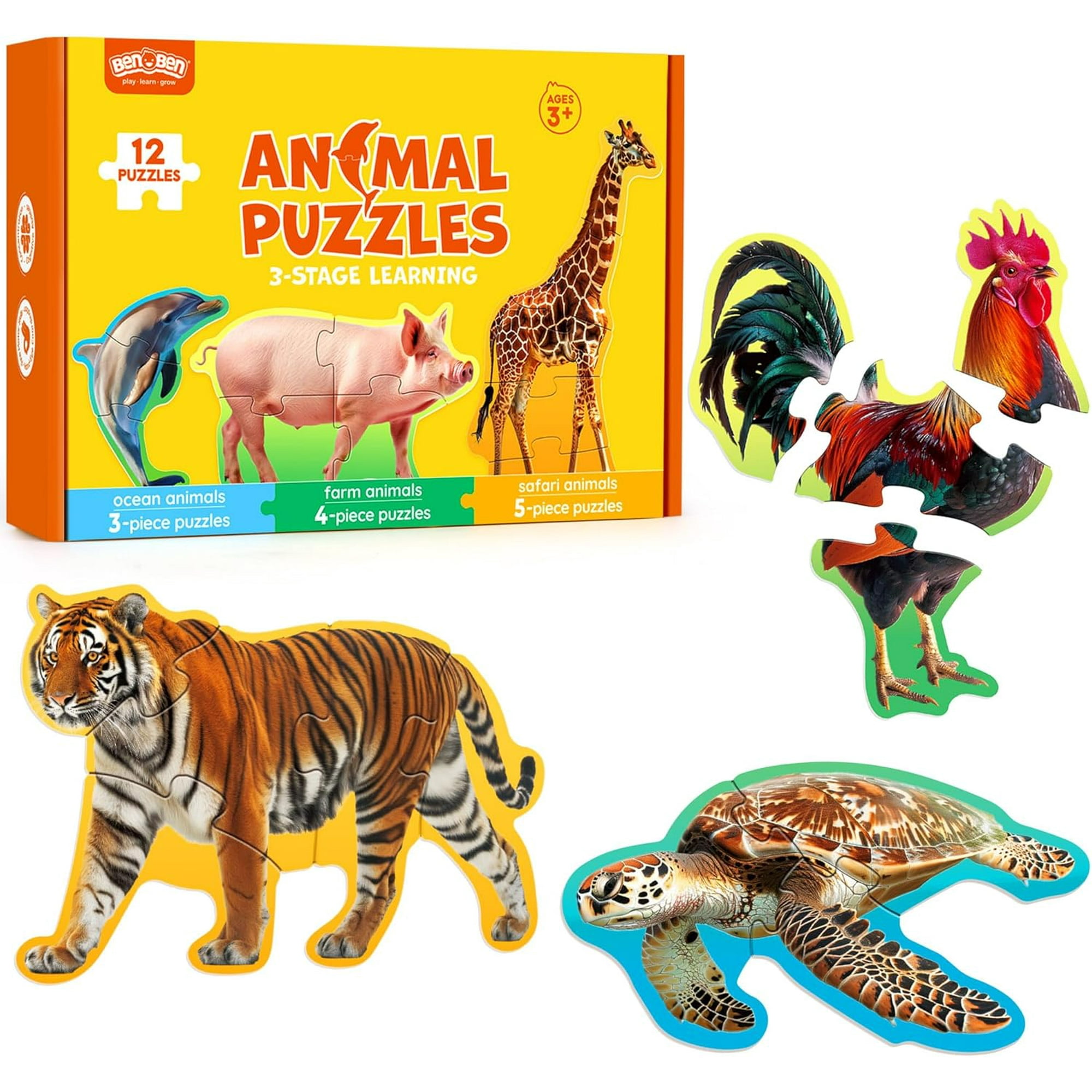 Click here for Ld Seller Puzzles For Toddlers 2-4 12 Animal Puzzl... prices