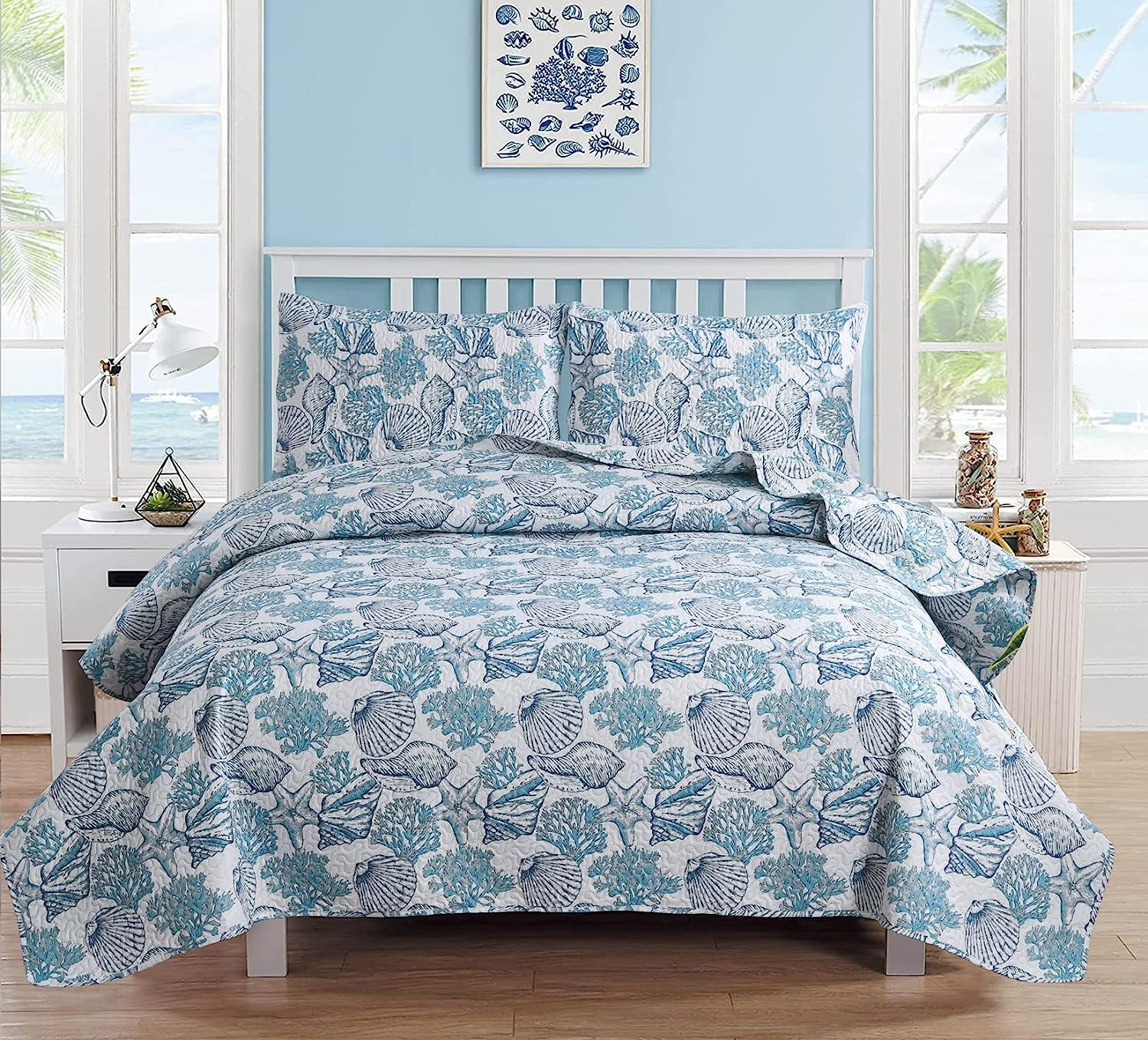 White Coastal Bedding