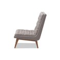 Baxton Studio Annetha Mid-Century Modern Grey Fabric Upholstered Walnut ...
