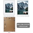 11x14 Picture Frames set of 3, Made of Glass and White Wooden Photo ...