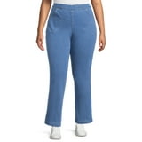 JMS Just My Size by Hanes Women's Plus Size 4 Pocket Bootcut Jeans ...