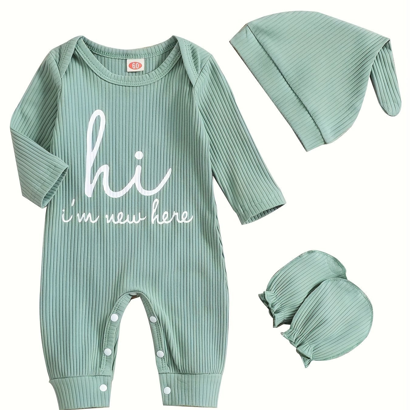 Click here for Chuank Newborn Baby Boy‘s Bodysuit hi I‘m New Here... prices