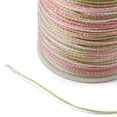 12 Rolls 12 Colors Polyester Cord with Metallic Thread for Jewelry ...