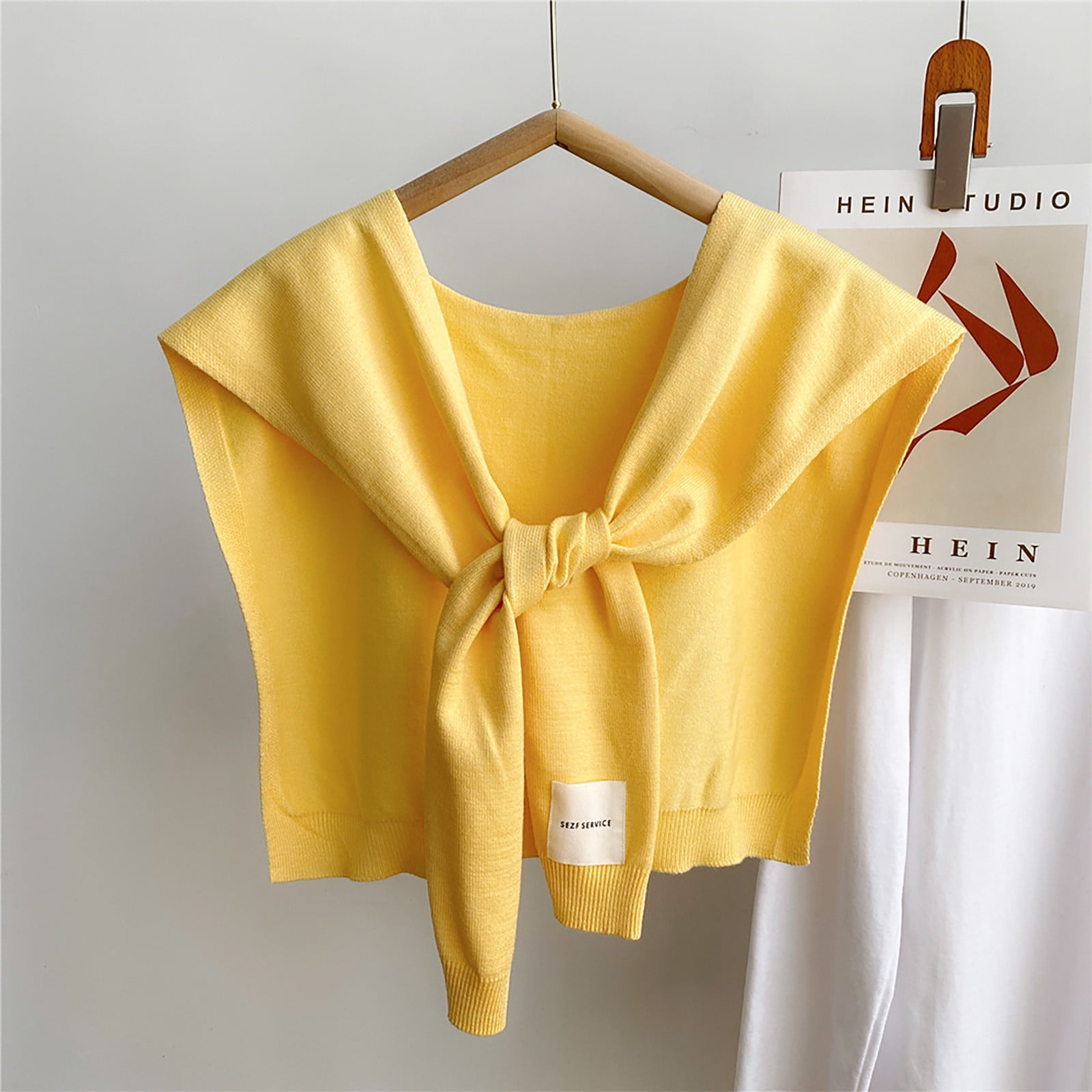 Click here for Ersazi Womens Solid Color Knitted Outwear Shawl Wi... prices