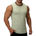 Antinious Men Solid Round Neck Sleeveless Fitness Breathable Outdoor ...